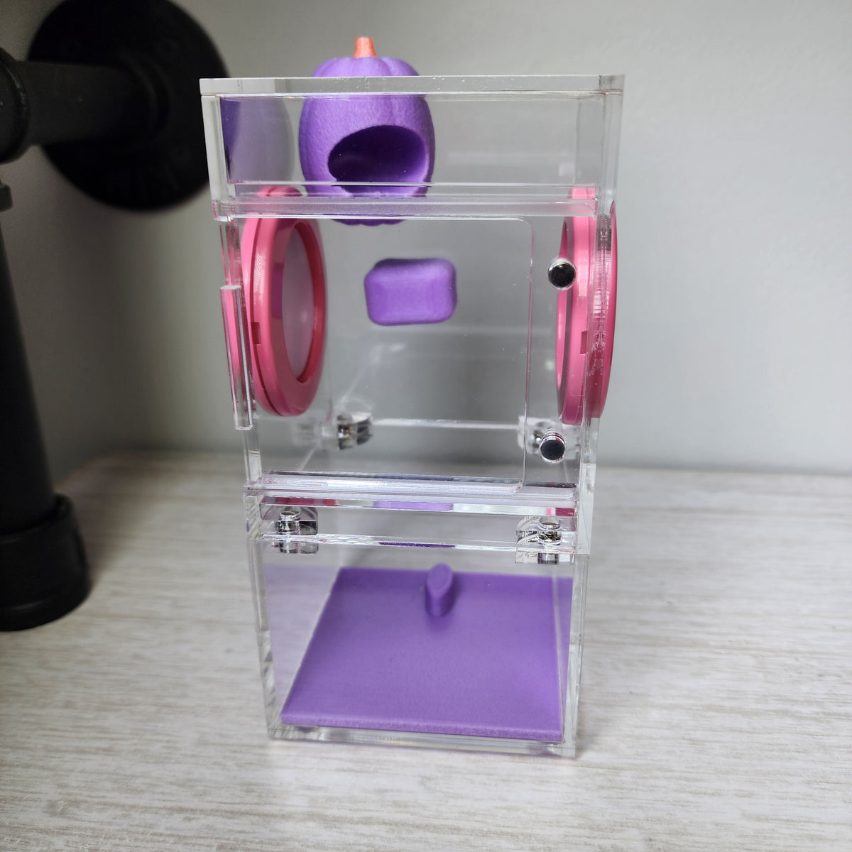 Mini Flat Top 3x3x6 Magnetic Front Opening Jumping Spider Enclosure ...